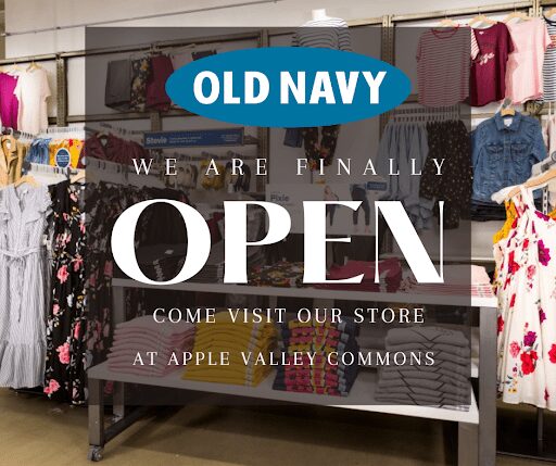 Old Navy Now Open at Apple Valley Commons! - Lewis Retail Centers
